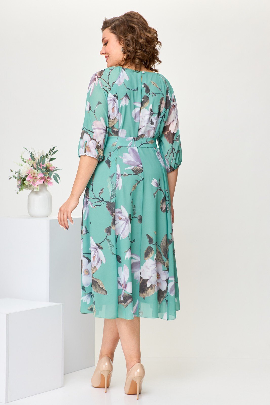 Платье 1-031 бирюзовый POCHERK купить в интернет магазине Велесмода